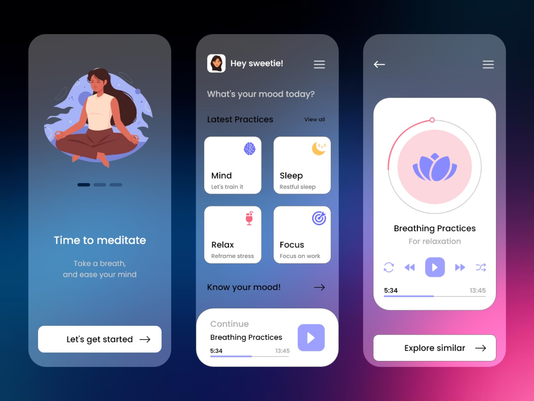 Glassmorphism App by Amee Niranjani on Dribbble