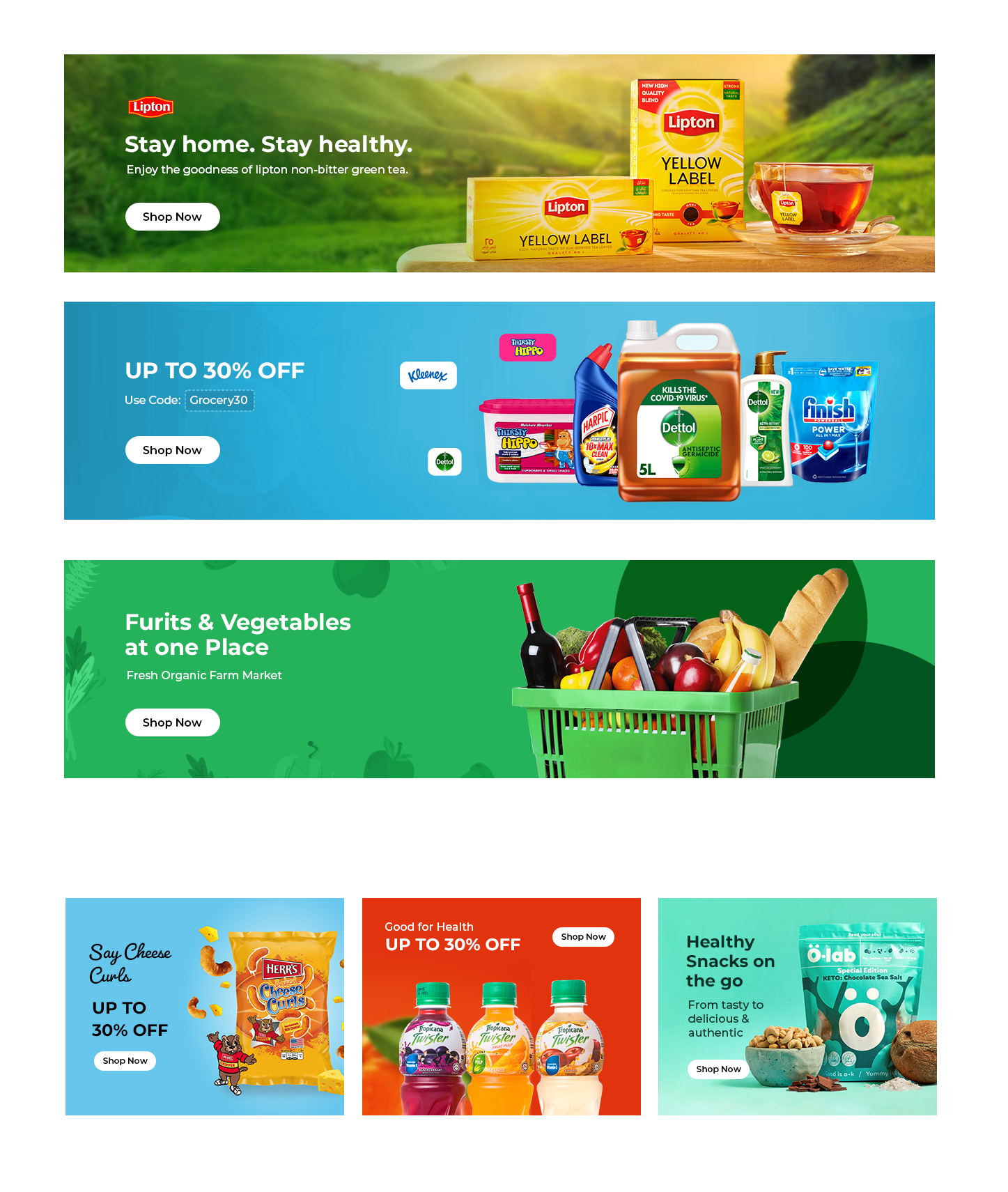 Grocery offer banners design by Hemant Singh Bisht on Dribbble