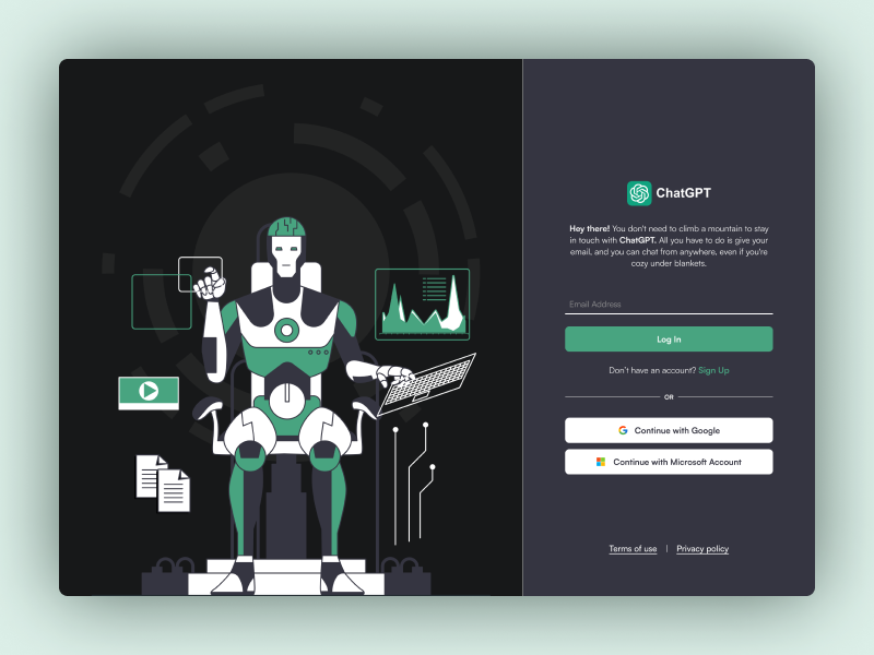 Chatbot Website Template (ChatGPT Based) by Dicky Bhismawan H on Dribbble