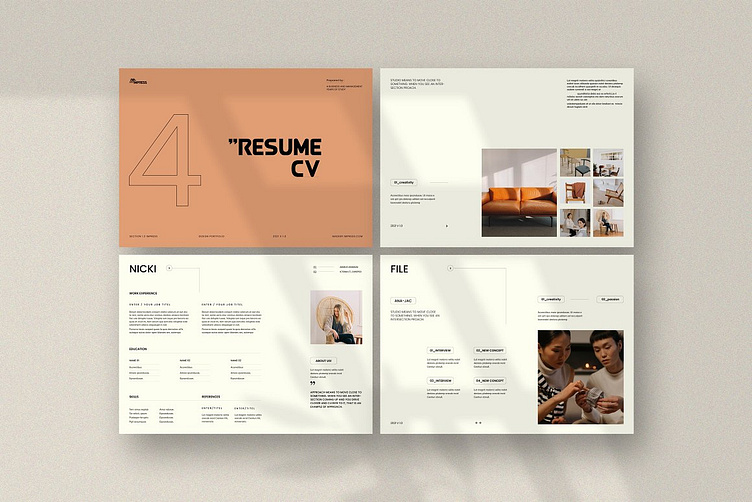 Impress/Design Portfolio Template #9 by helcurtboy on Dribbble