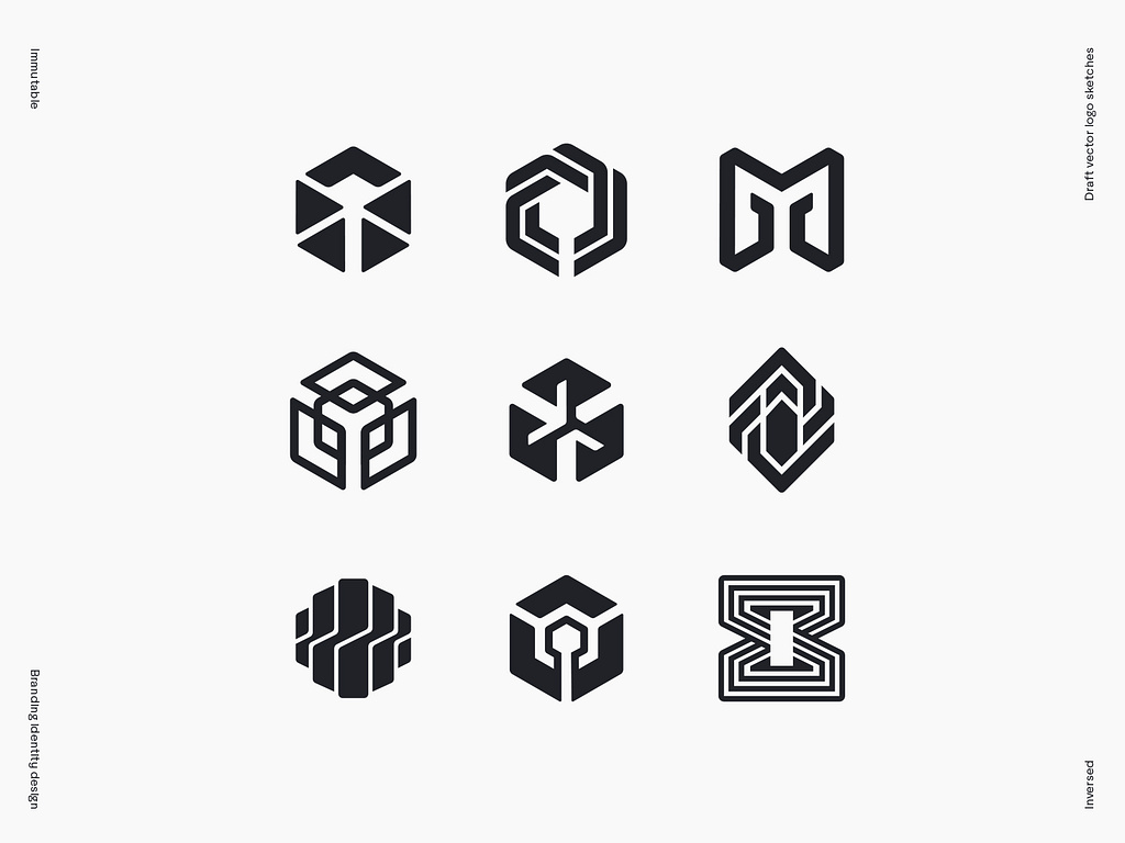 Immutable Logo Vector Draft Sketches Phase by Dmitry Lepisov for ...