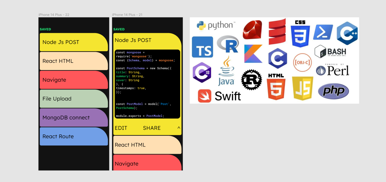 Code Snippet Saver by Neu on Dribbble