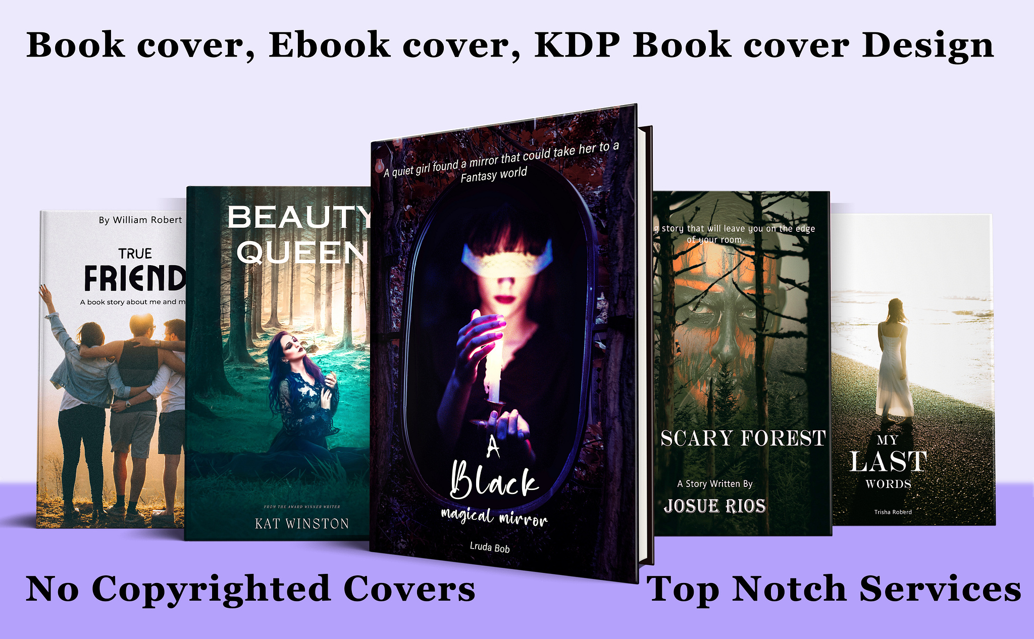 Copyright free book covers by Hania Ali on Dribbble