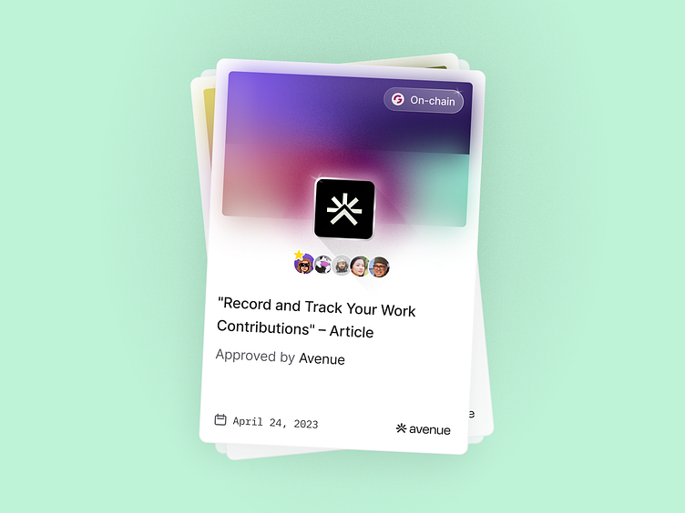 Contribution Cards from Avenue by Rafael Ferreira on Dribbble