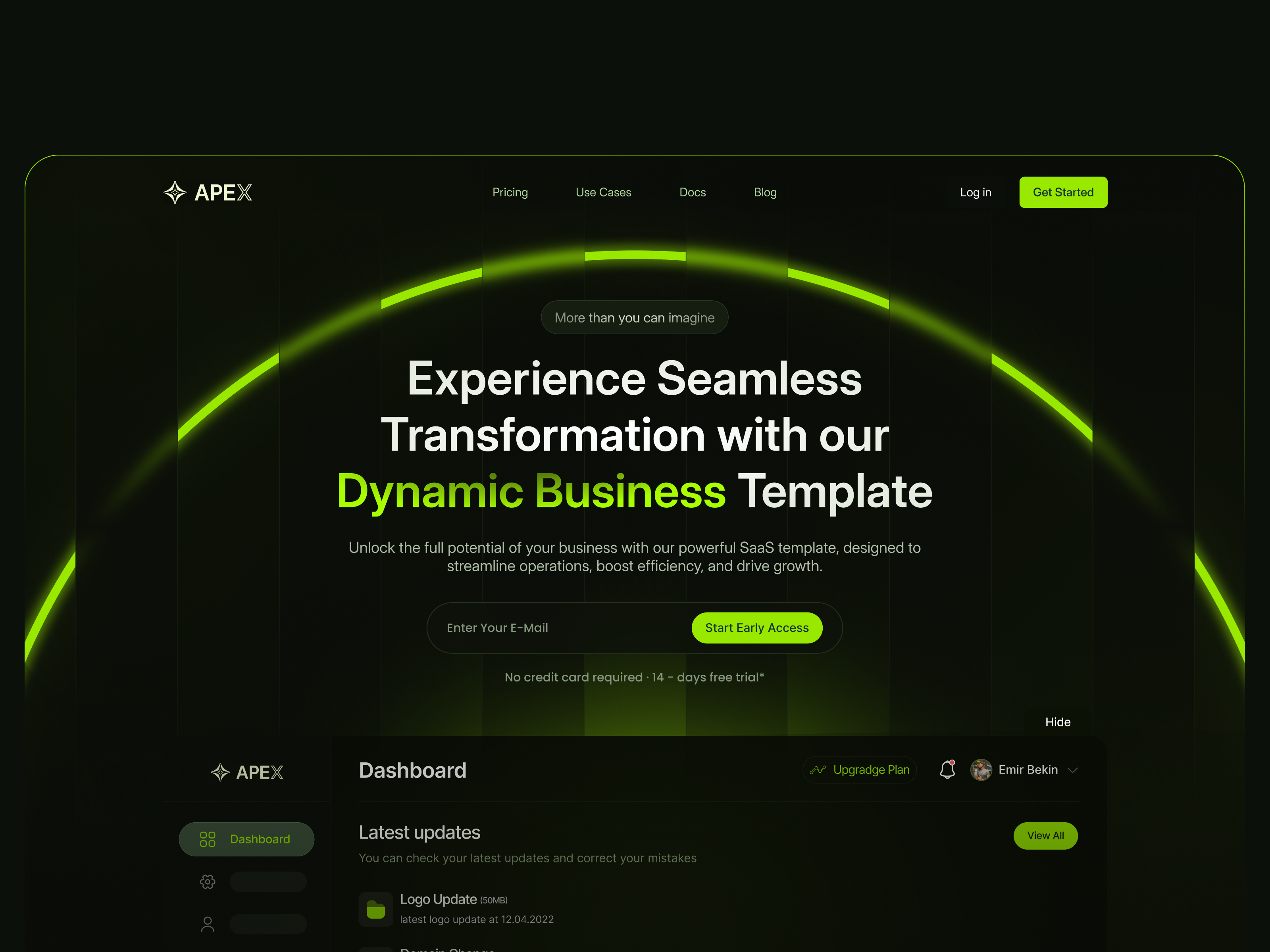 Dashboard Navbar by Emir Bekin on Dribbble