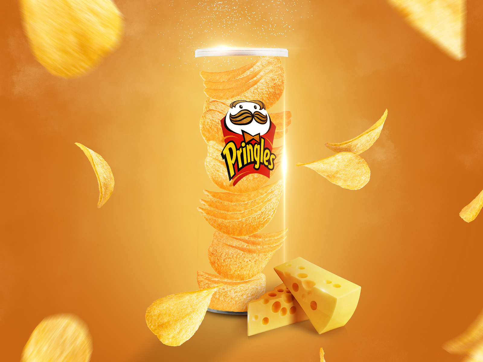 Pringles ad visual by Ahmed Moustafa on Dribbble