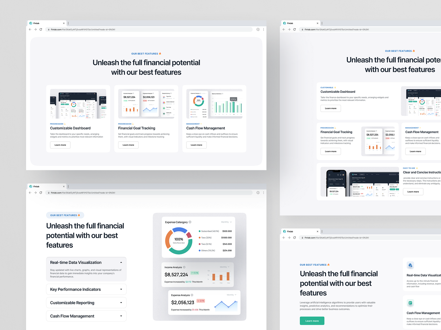 SaaS Feature Sections by Ali Husni for Pickolab Studio on Dribbble