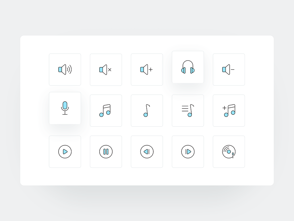 Music Player Icons by Bhargav Savaliya on Dribbble