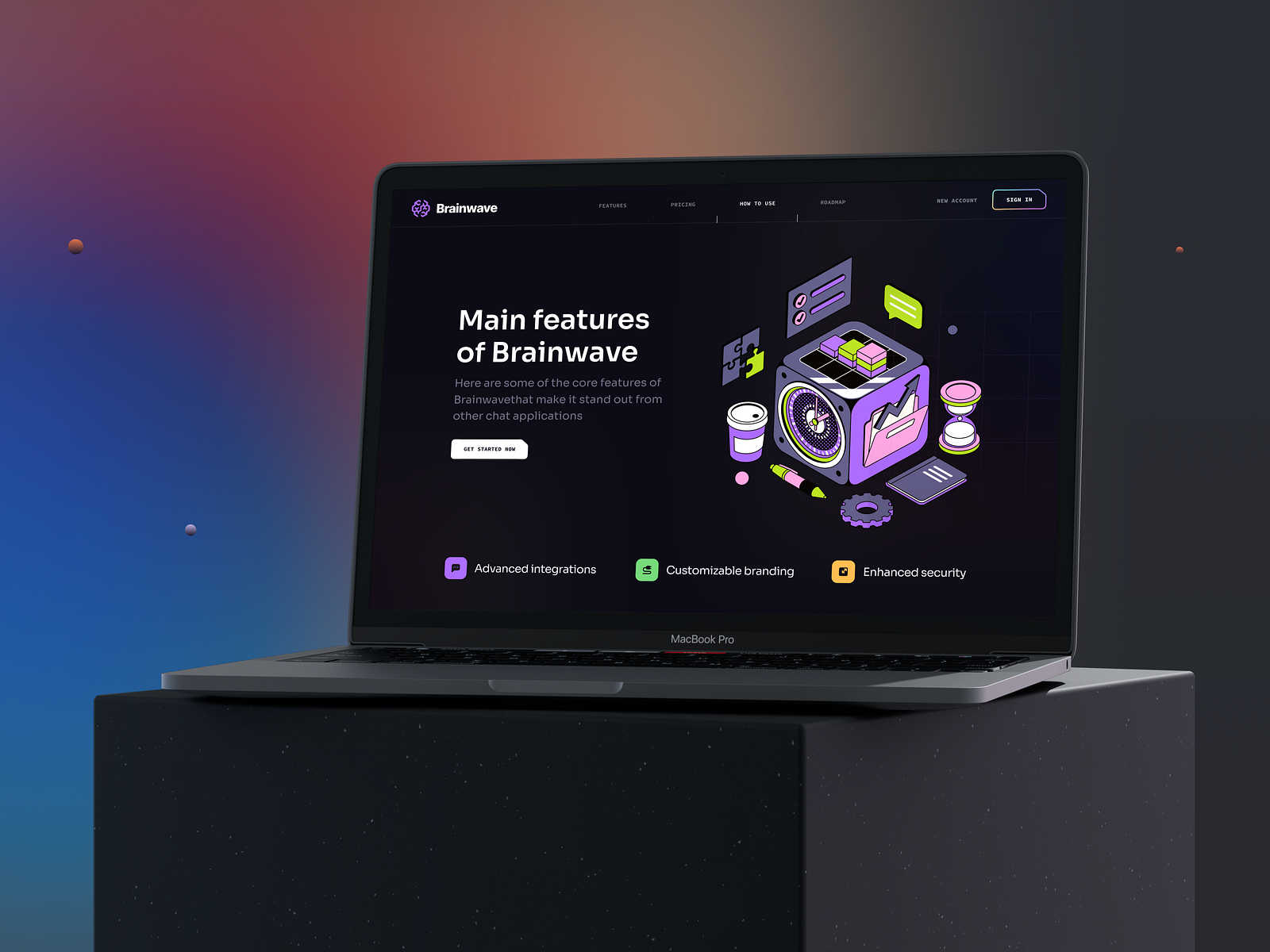 Brainwave UI Kit x Mockup N.03 by Tran Mau Tri Tam for UI8 on Dribbble