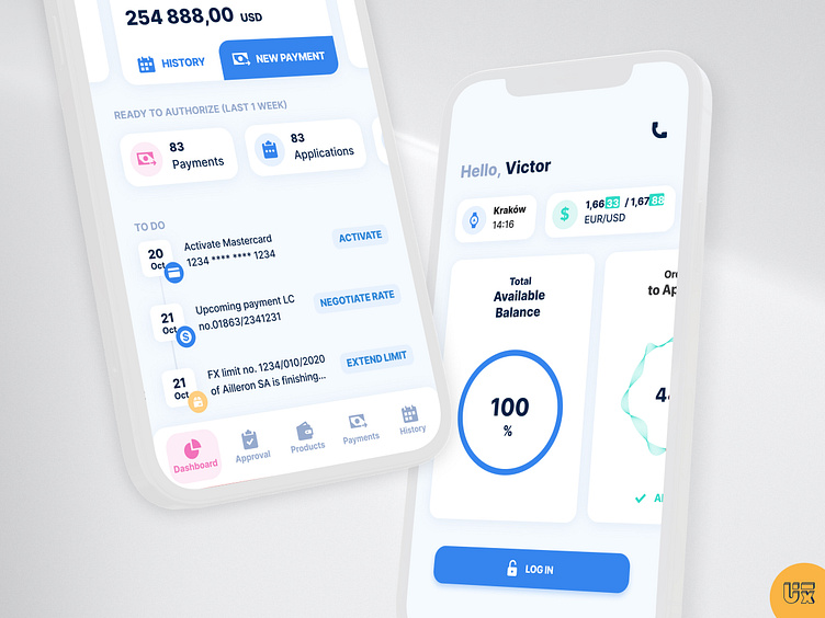 Ailleron Corporate Banking Mobile Concept by Ailleron on Dribbble