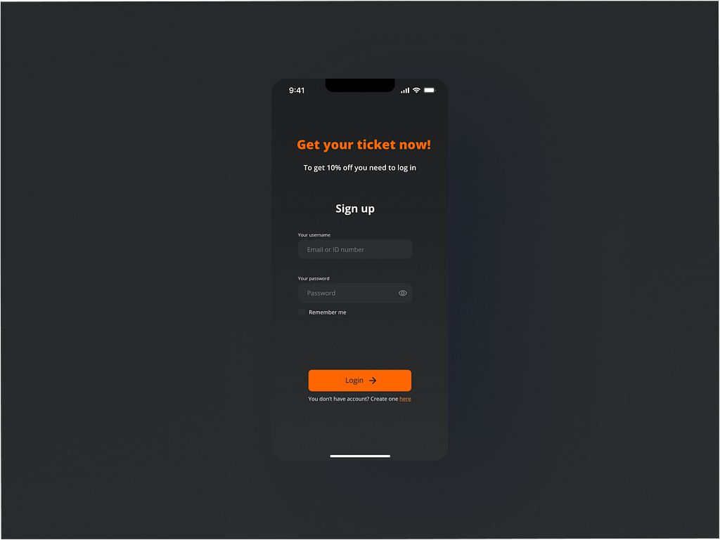 Dark Sign up mobile app by Marek Erben on Dribbble