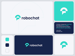 Robochat Modern Logo by Marufiam by Marufiam™ on Dribbble
