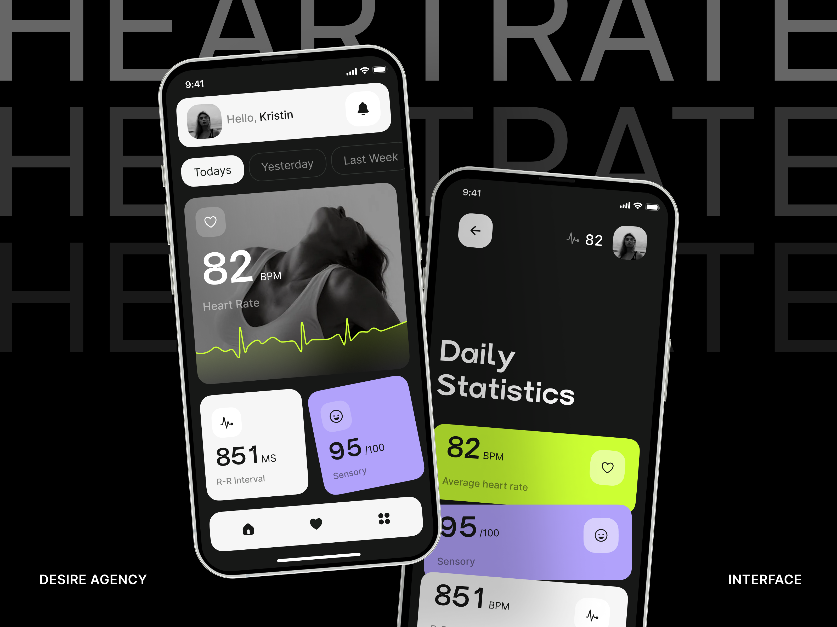Heart Health Mobile App (iOS, Android) by Desire Creative Agency on ...