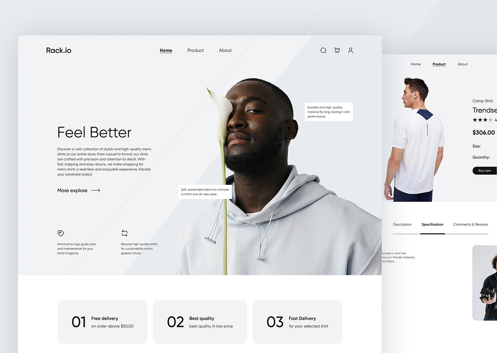 Men's fashion website design by Ahmad ibn kalam on Dribbble
