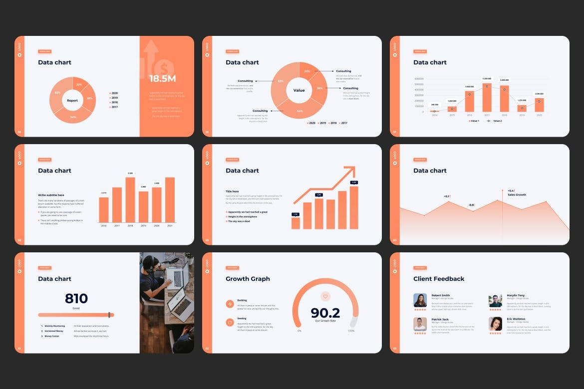 HOT - Pitch deck & Presentation Template (PPT) by TMP on Dribbble
