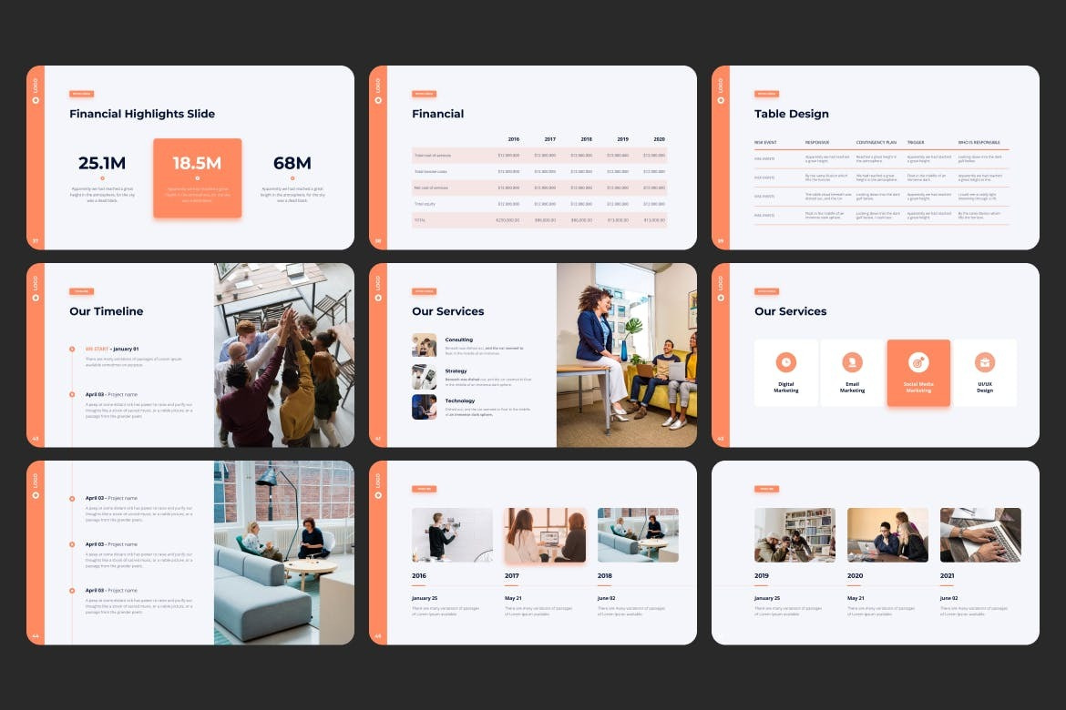 HOT - Pitch deck & Presentation Template (PPT) by TMP on Dribbble