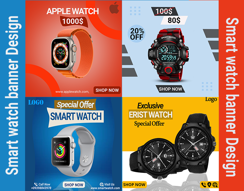 Social Media Smart Watch Poster Design by Denon Roy on Dribbble