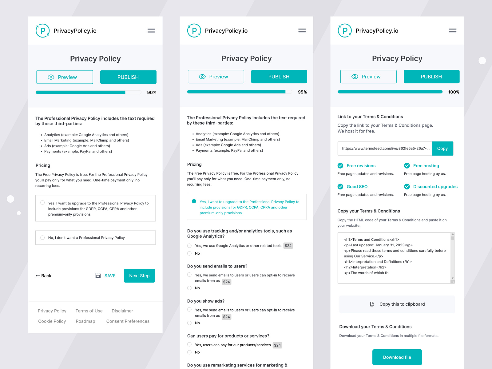 Privacy Policy Generate App Ui Design By Madhu Miah On Dribbble