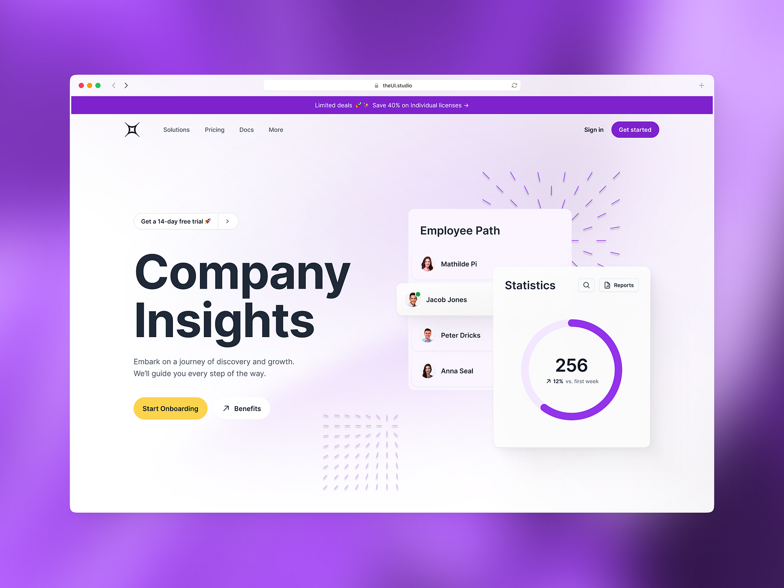 New Hero | UI kit for Figma 🚀 by Nicolaj Reck for The UI studio on Dribbble