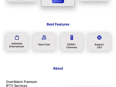 Iptv Landing Page designs, themes, templates and downloadable graphic ...
