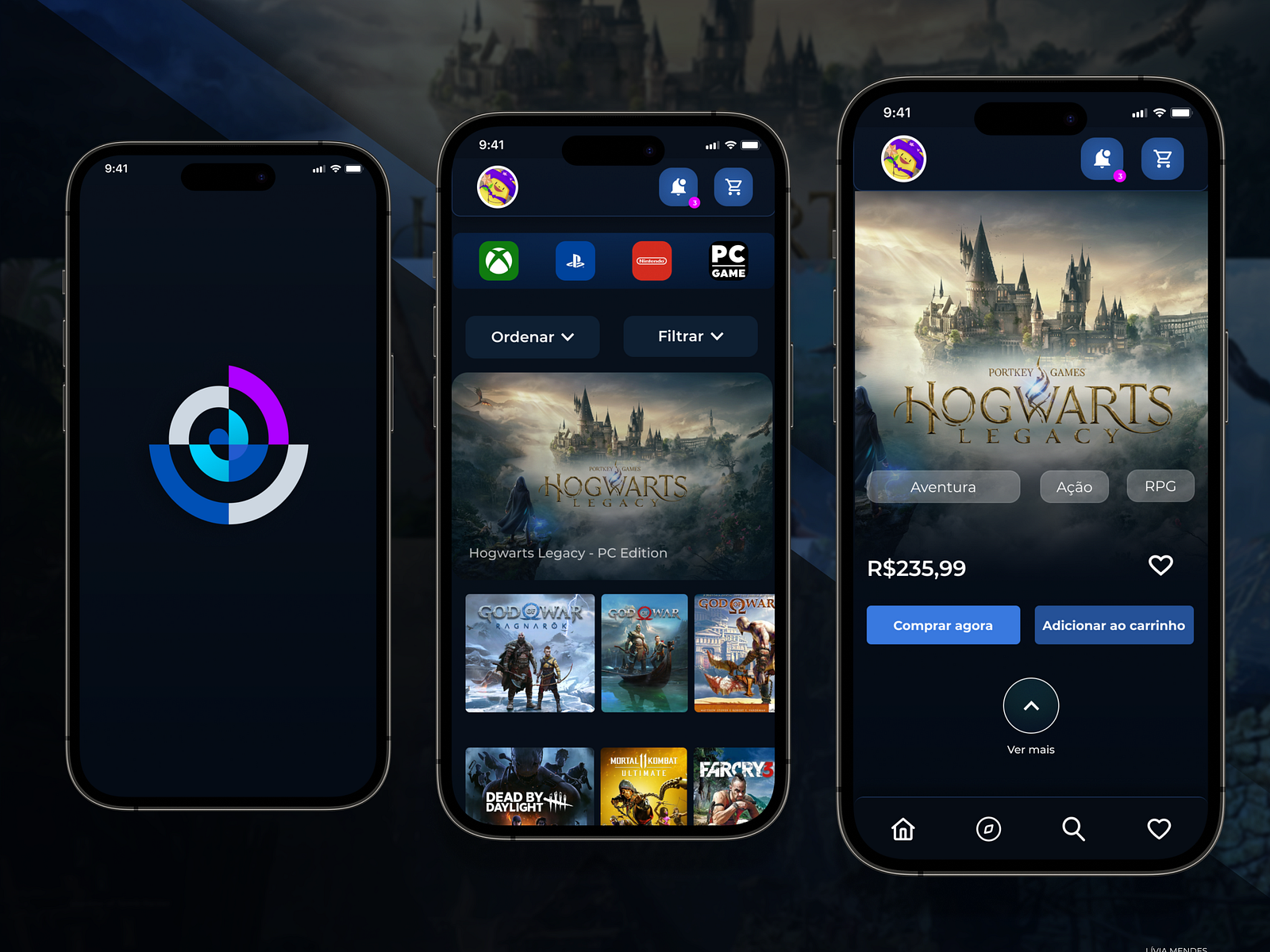 UI/UX - Game Target by Lívia on Dribbble