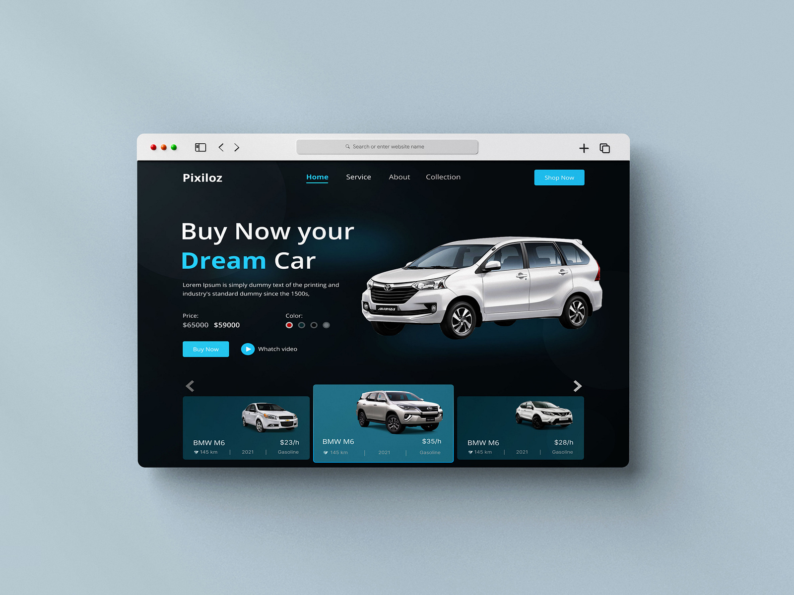 Car website landing page design ui/ux by SM Mahfuz Rahman on Dribbble