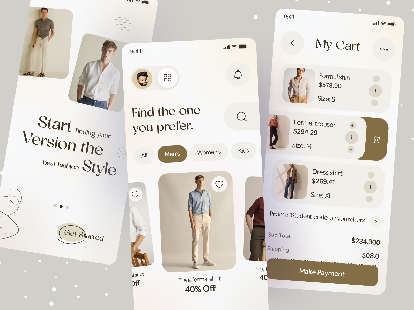 Fashion Store App UI by Ofspace UX/UI on Dribbble