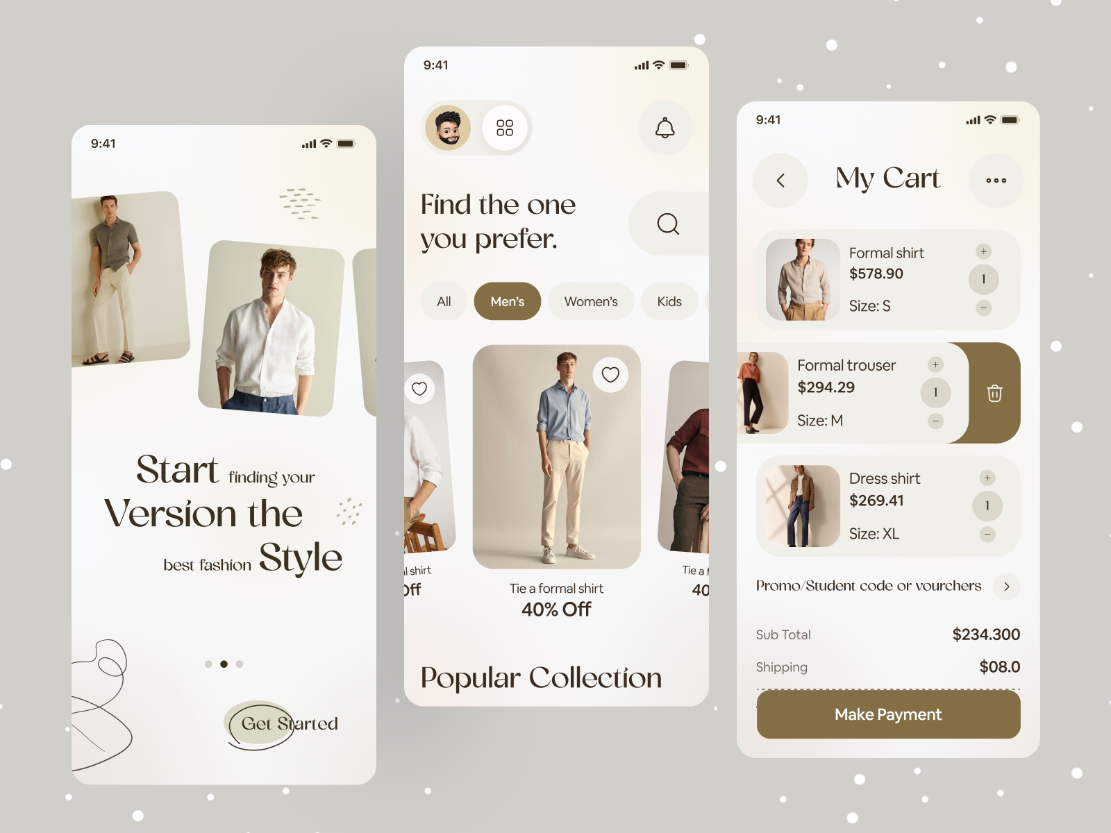 Fashion Store App UI by Ofspace UX/UI on Dribbble