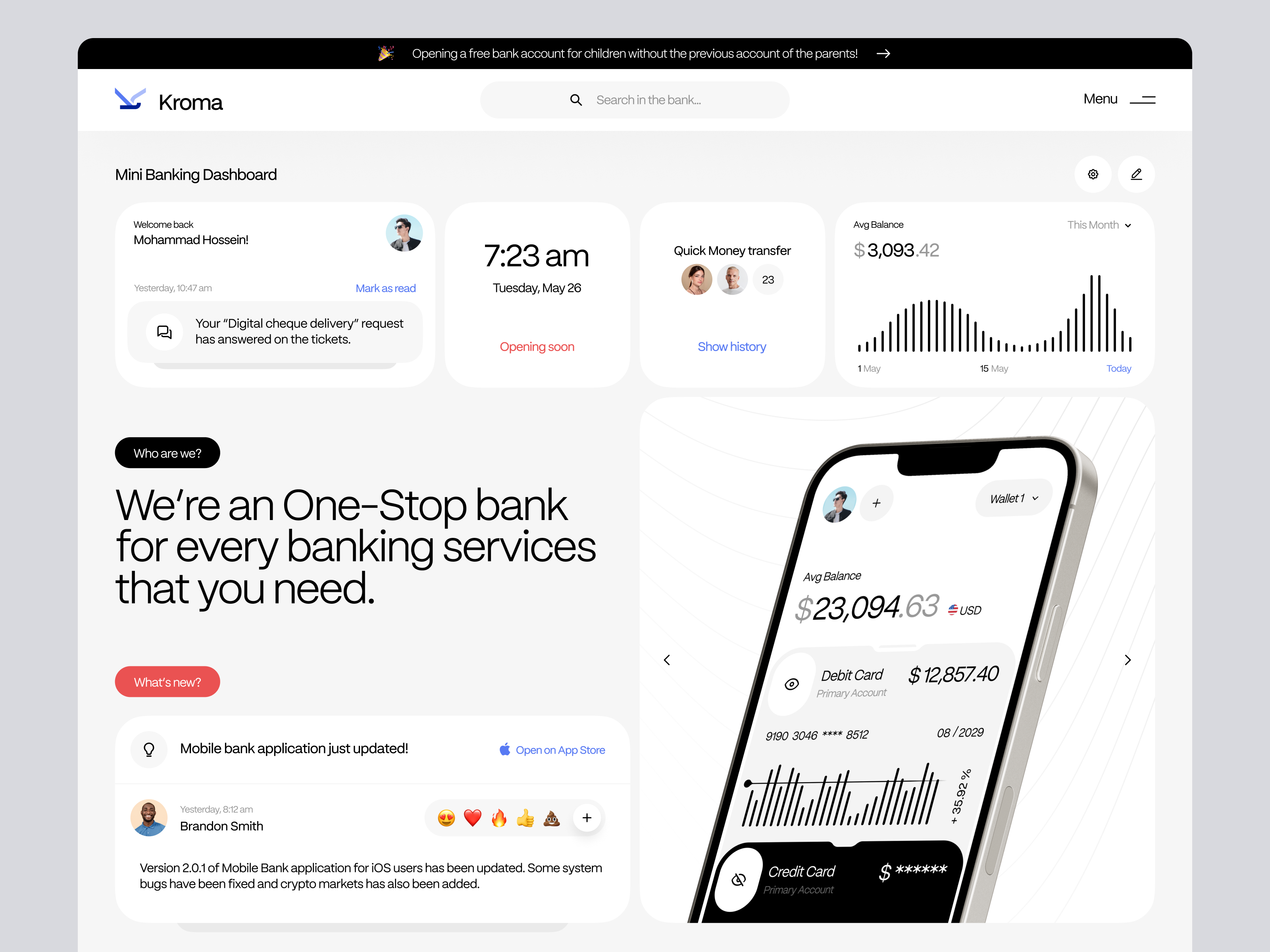 Banking Landing Page 💸 by Ho3ein for Pela Design on Dribbble