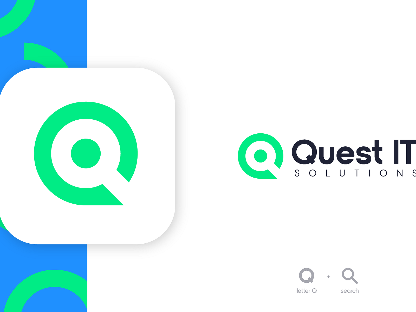 Quest IT Solutions Logo by Aryan Thakur - Logo Designer on Dribbble
