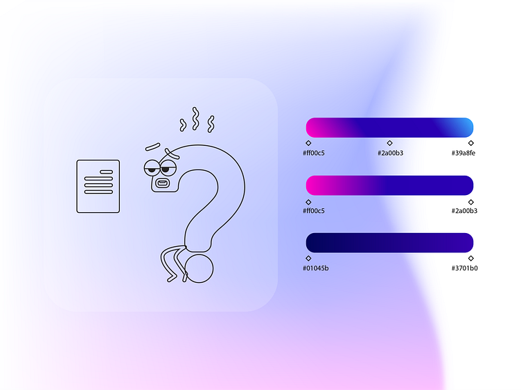 Question Character Outline by Lena on Dribbble