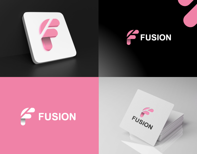 Fusion logo design by Tanzina Akter on Dribbble