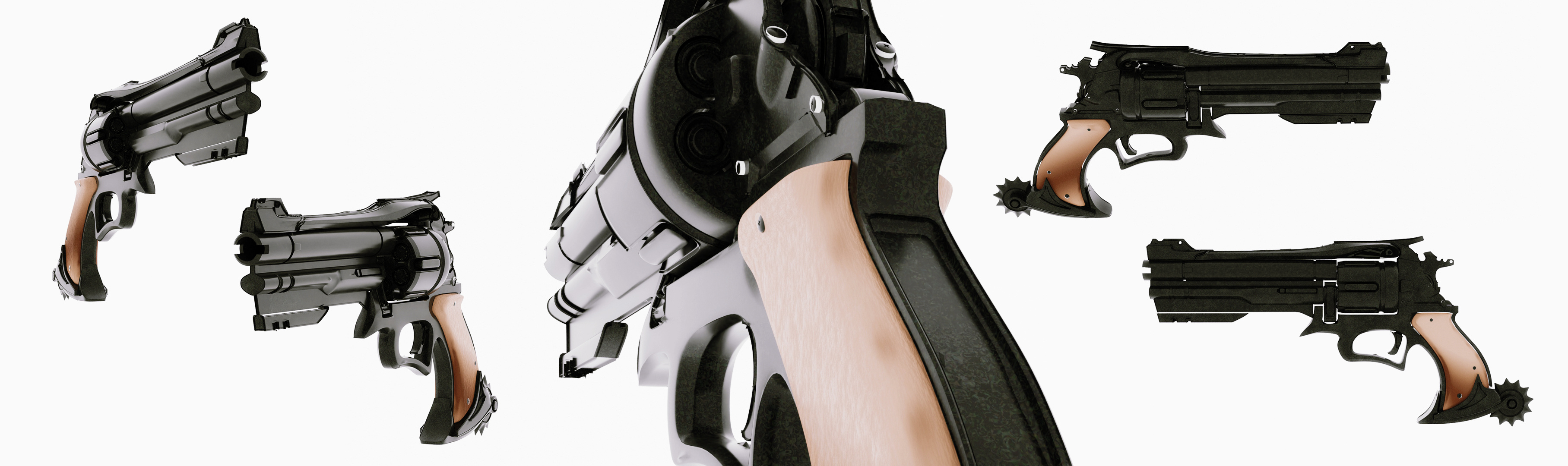 Torch and revolver by IFGD on Dribbble