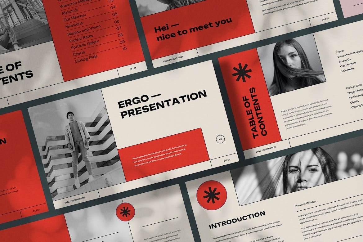 Ergo Presentation Template by Klit Vogli on Dribbble