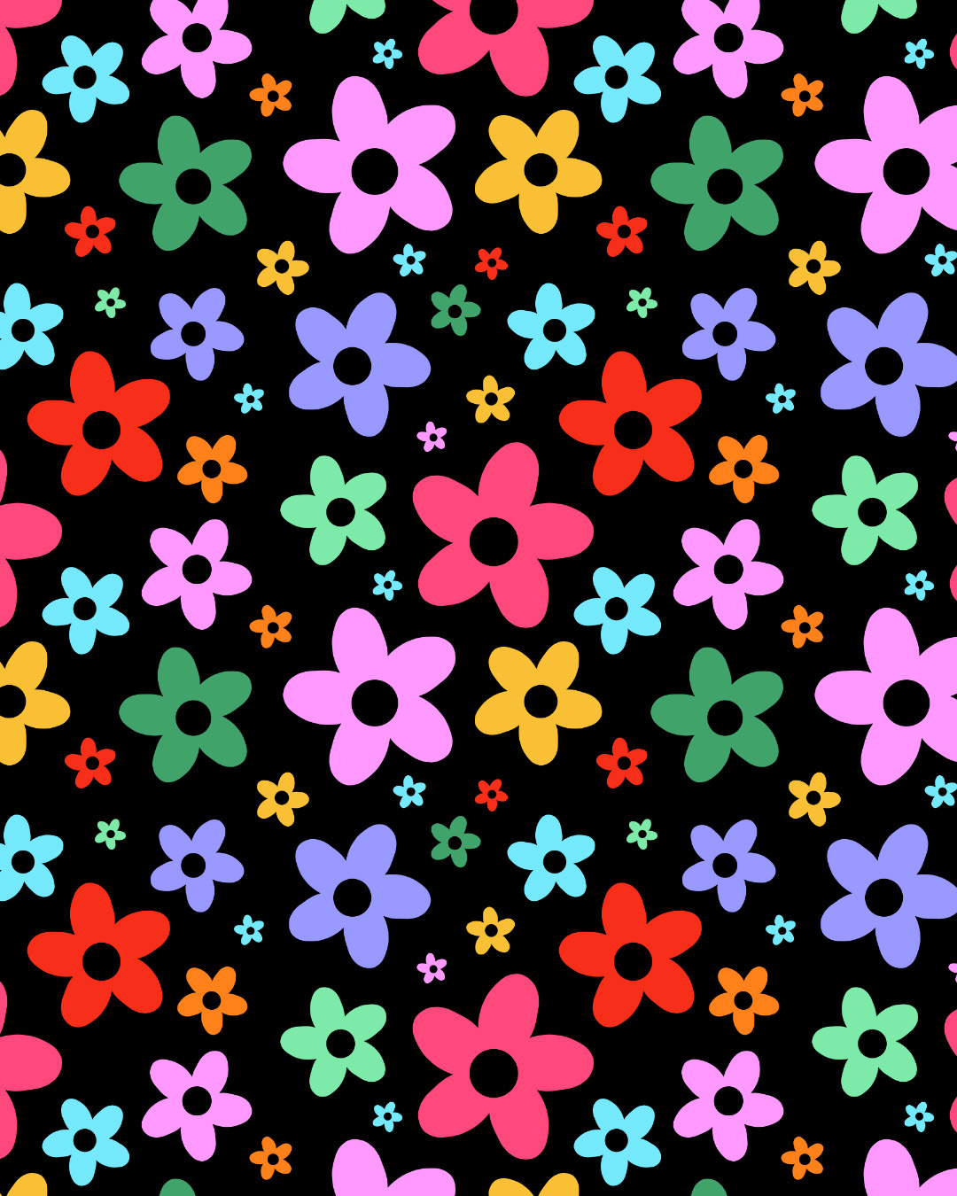 Flower Power Pattern by Danielle Davis on Dribbble