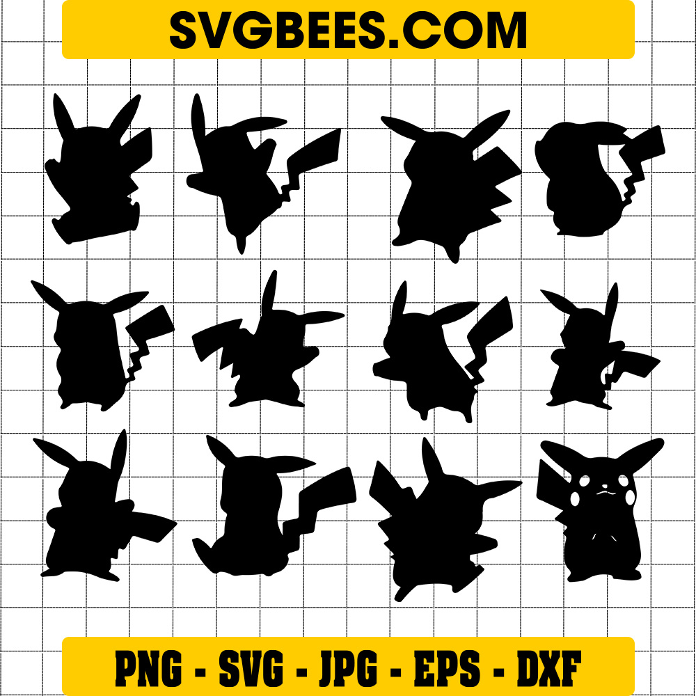 Pikachu Vector SVG by SVGbees: SVG Files for Cricut - Get Premium SVGs ...