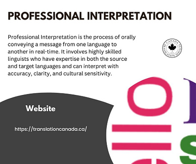 Professional Interpretation by QLPD Translation Services on Dribbble