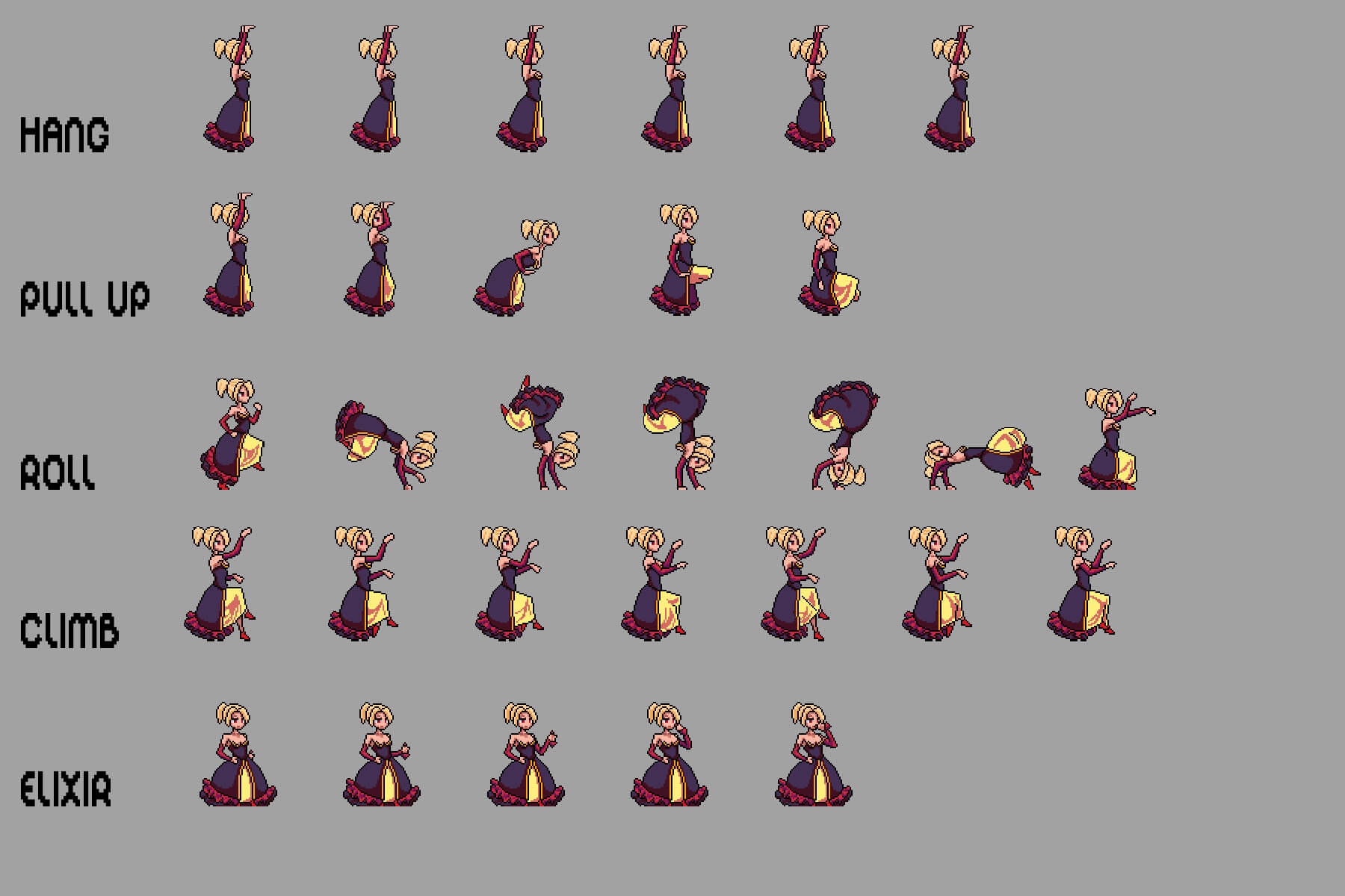 Vampire Pixel Art Character Sprites by 2D Game Assets on Dribbble