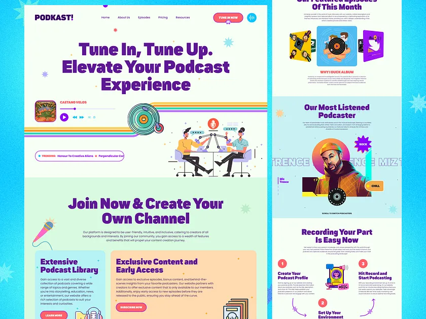 Podcast Website designs, themes, templates and downloadable graphic ...