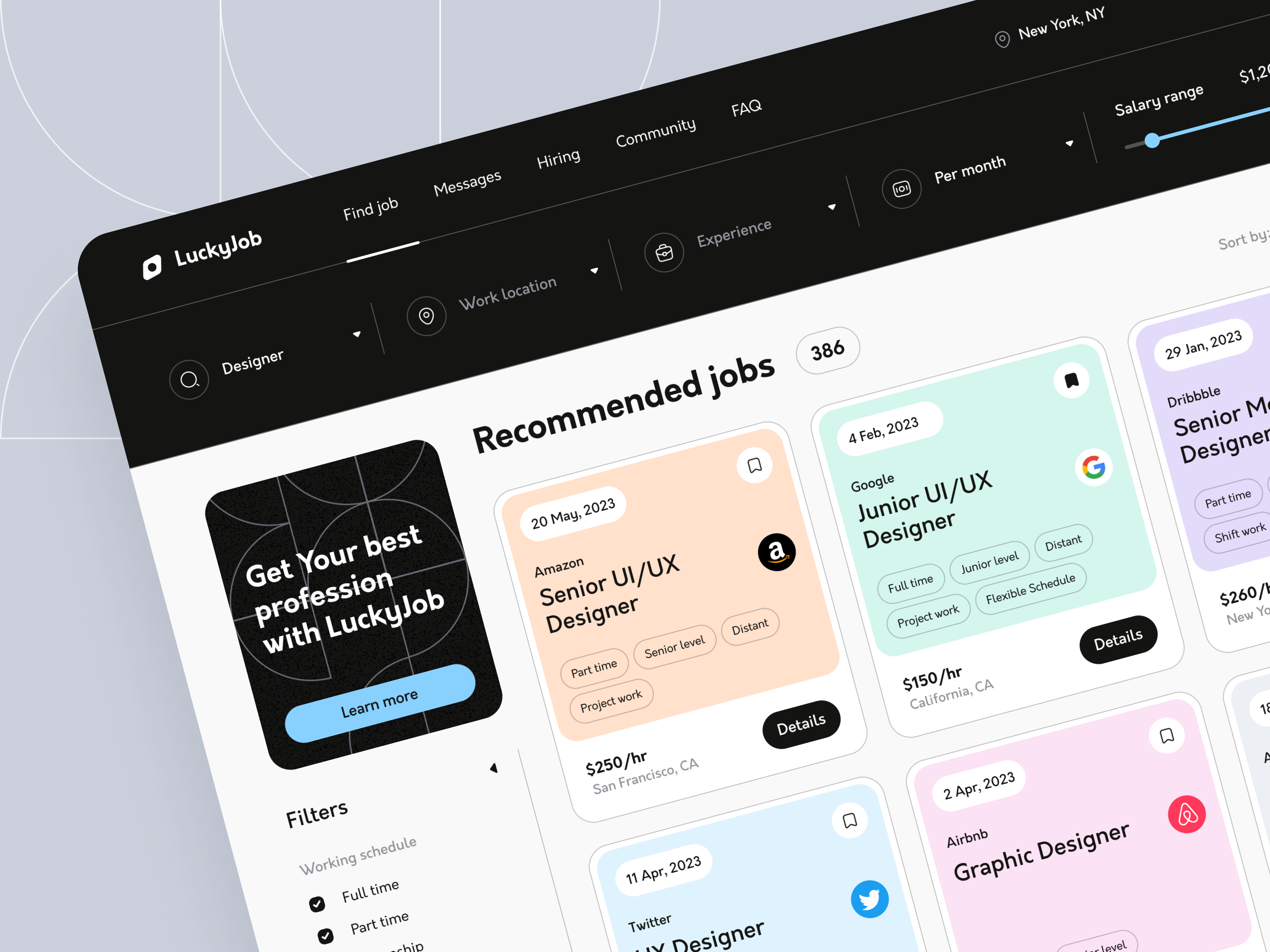 Job Search Platform by Ronas IT | UI/UX Team on Dribbble