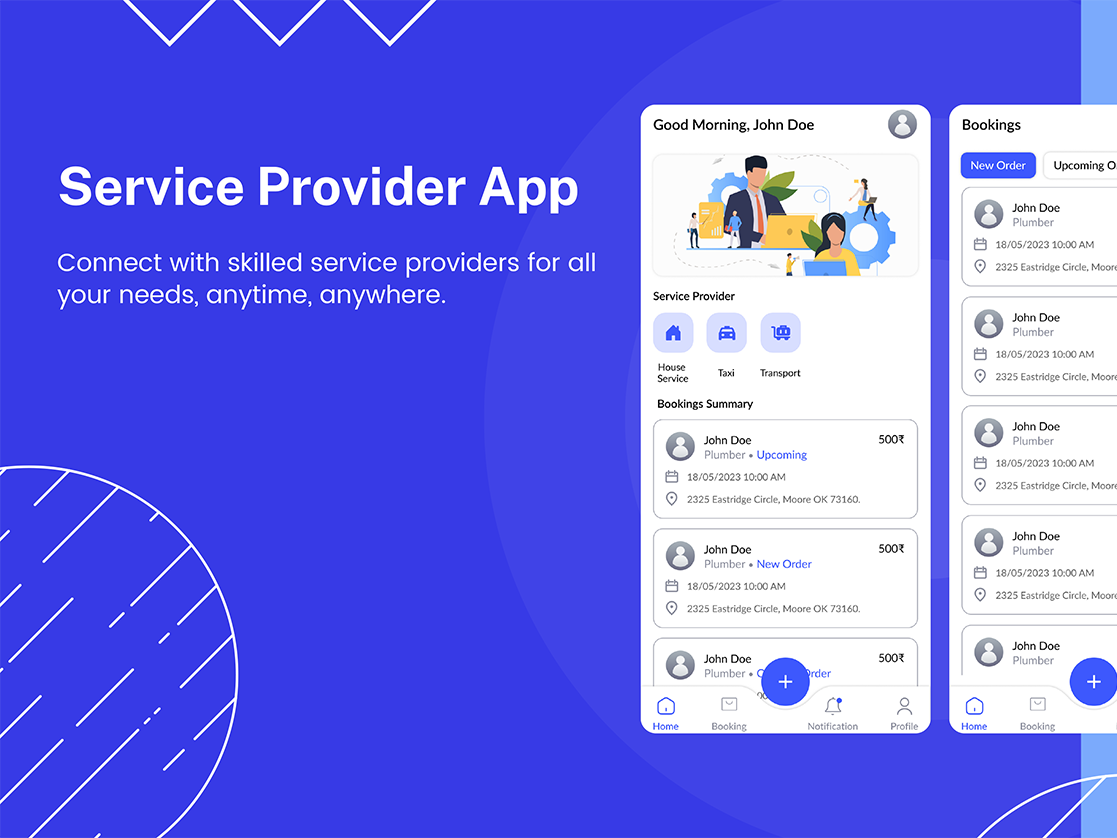 Service Provider App by Krupa Patel on Dribbble