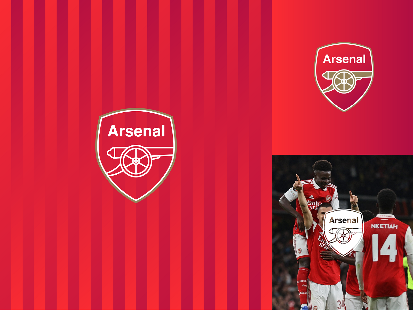 Arsenal crest redesigned by Robert Edvin Musca on Dribbble