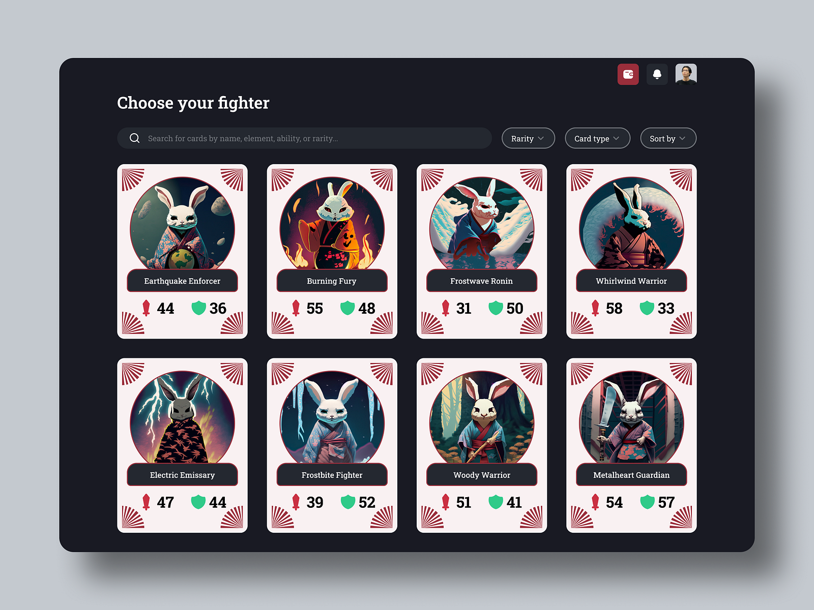 Kemono - NFT Trading Card Game by Robbi Firmansah on Dribbble