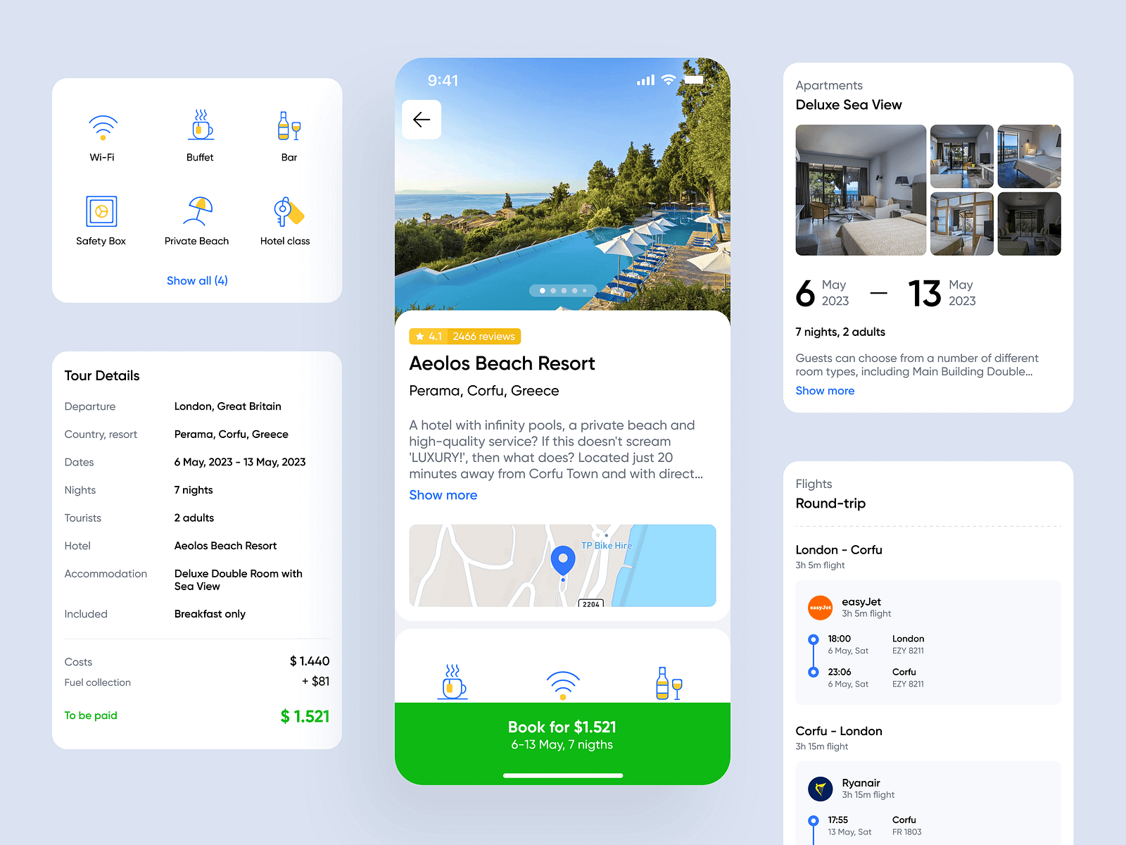Travel Agency Mobile App Components By Zoftify — Travel Ui Ux On Dribbble