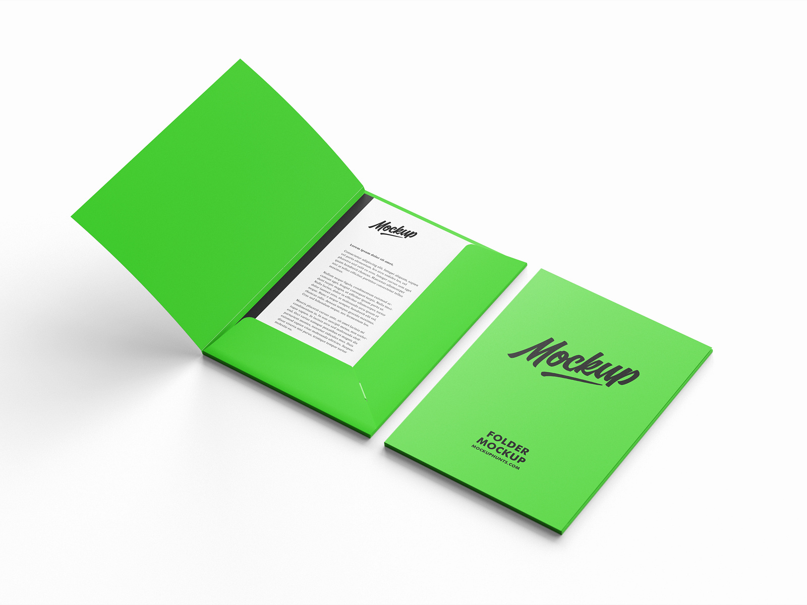 Free Folder Mockups by Mockup Hunts on Dribbble