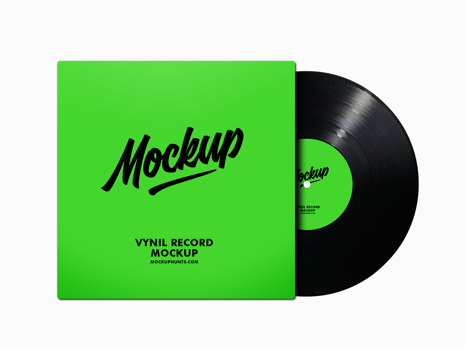 Free Simple Vinyl Record Mockup by Mockup Hunts on Dribbble
