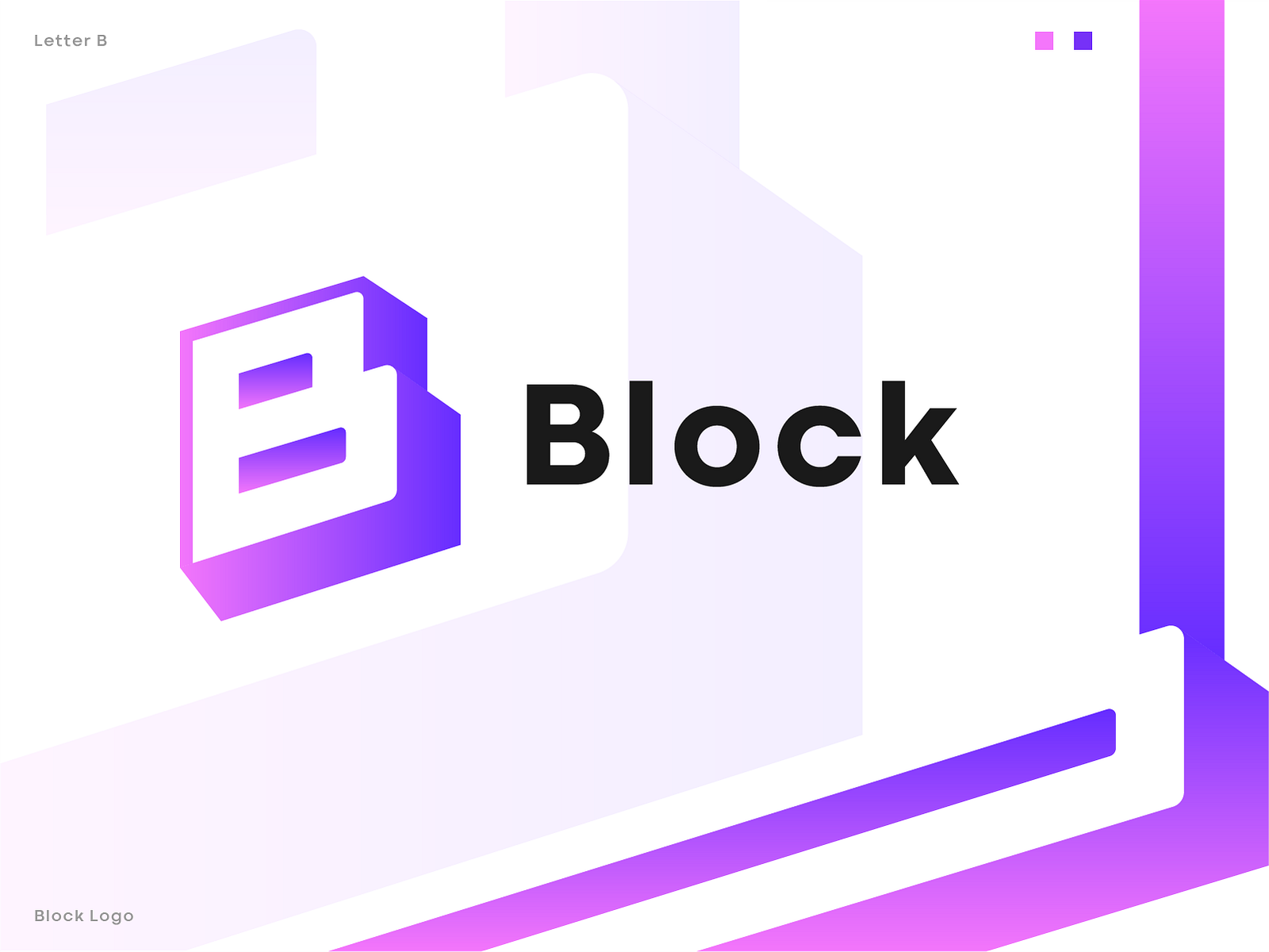 Block B modern lettermark logo by Javed Umar on Dribbble