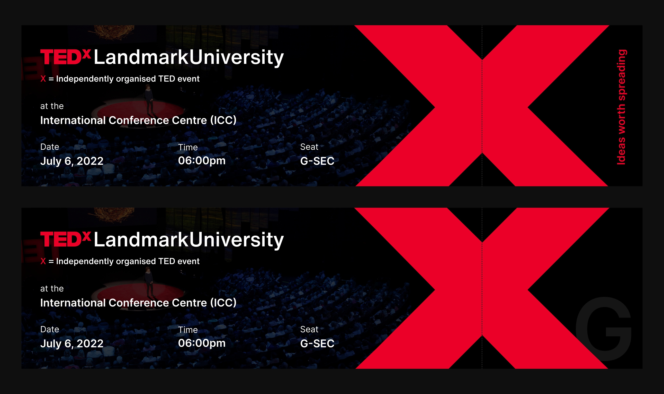TEDx - Tag, Ticket and Lanyard Design by Alohan Oghosa on Dribbble