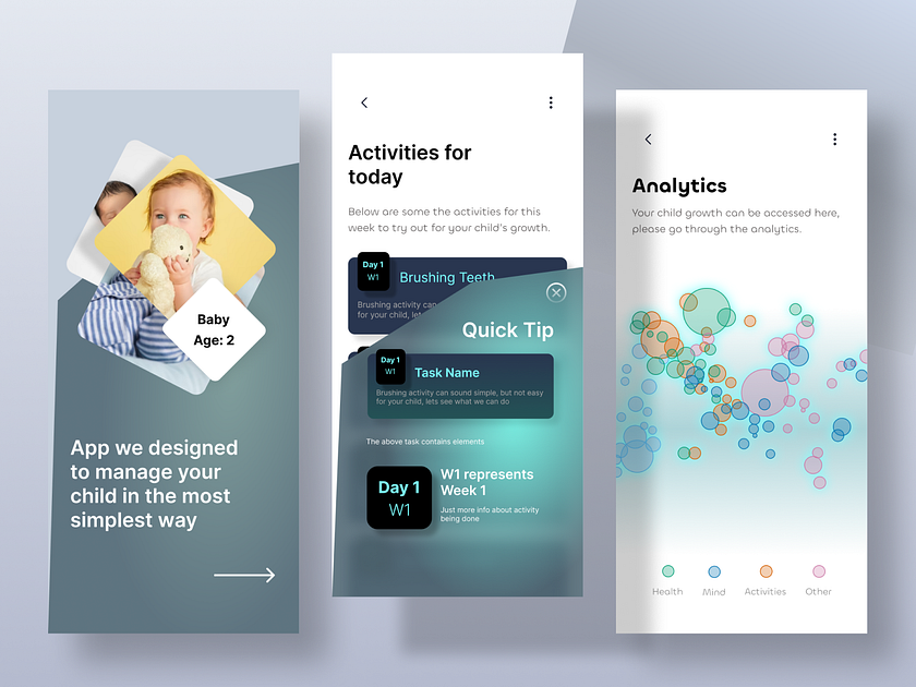 Browse thousands of Child App images for design inspiration | Dribbble