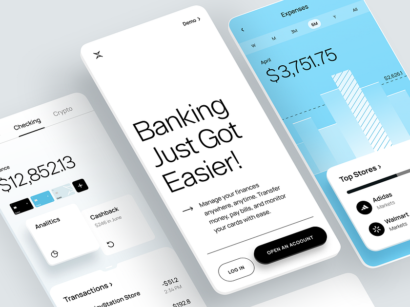 Financial App Design by Conceptzilla on Dribbble